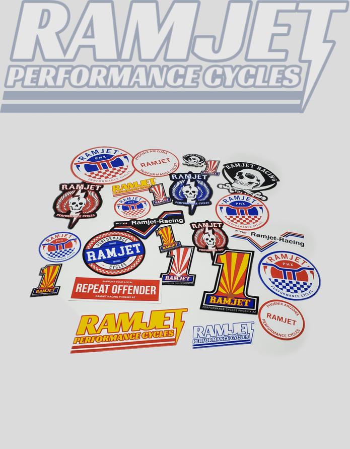 STICKERS AND BANNERS — Ramjet Racing