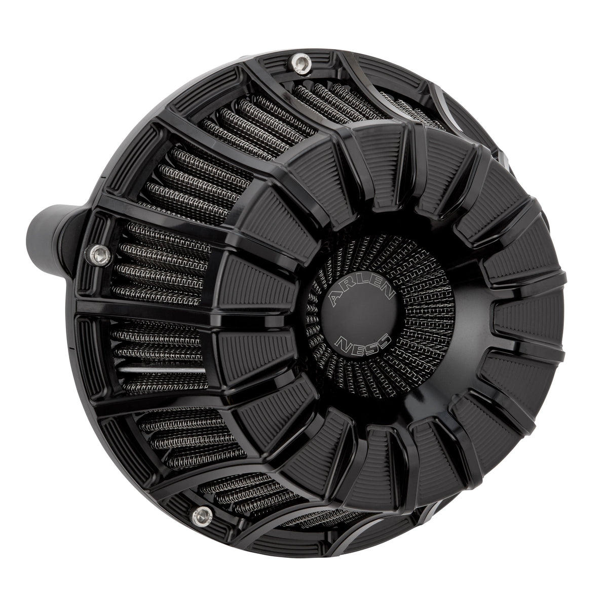 15-Spoke Inverted Series Air Cleaner, Black — Ramjet Racing