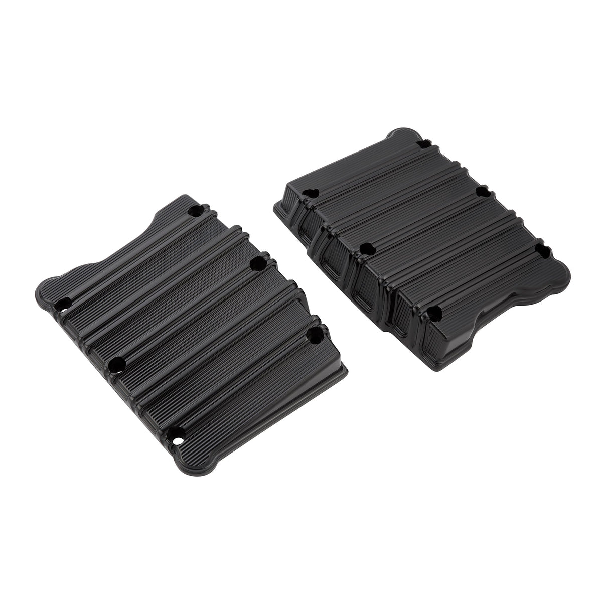 10-Gauge® Twin Cam Rocker Box Covers, All Black — Ramjet Racing