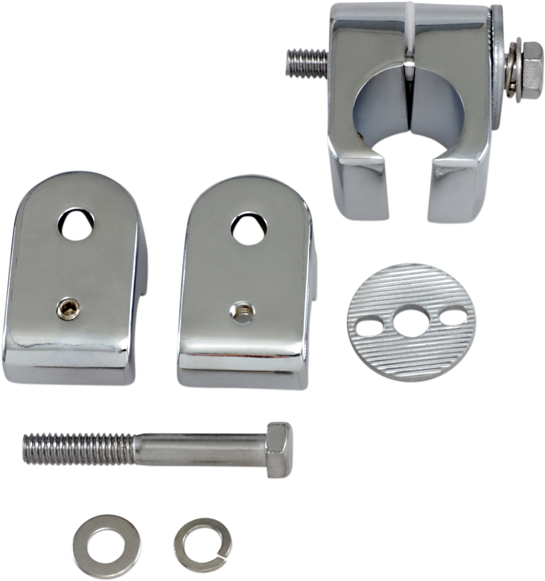 Universal Engine Guard Clamps - Chrome - 1" — Ramjet Racing