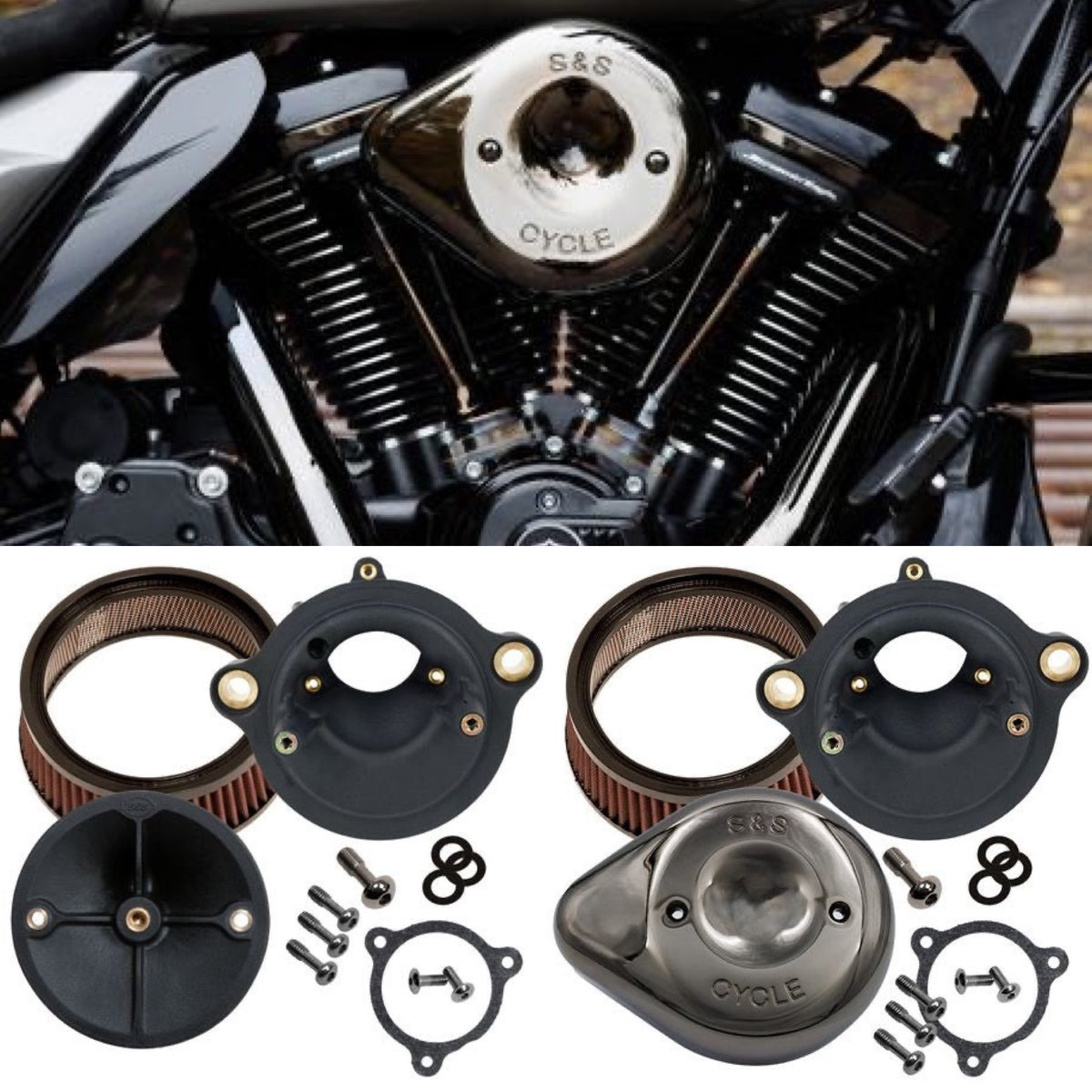 S&S Stealth Air Cleaner kit '24+ Touring models — Ramjet Racing