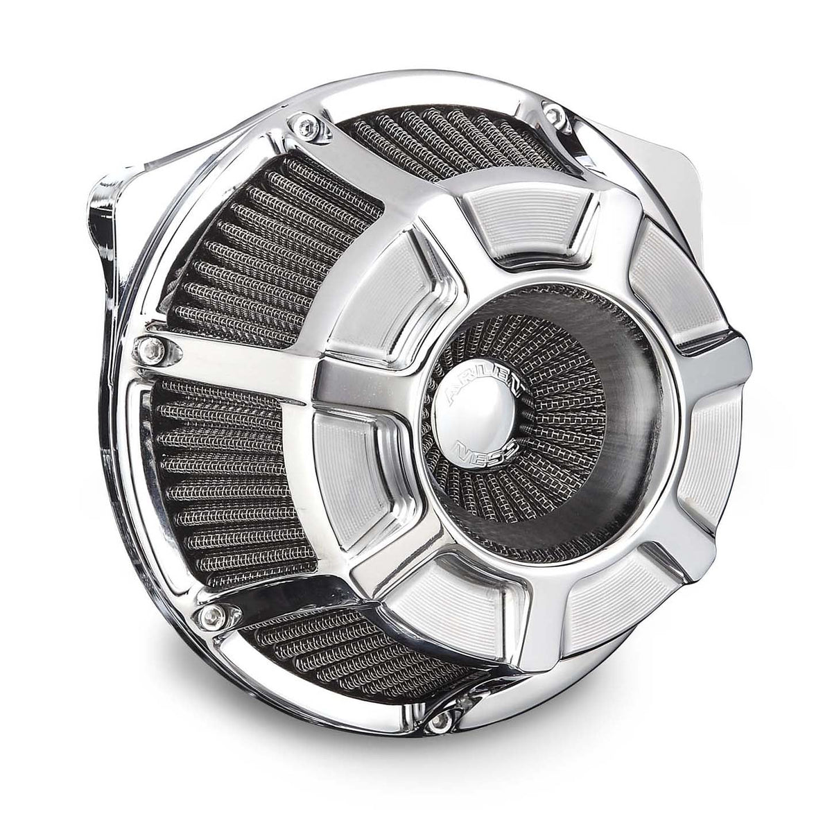Beveled® Inverted Series Air Cleaner, Chrome — Ramjet Racing