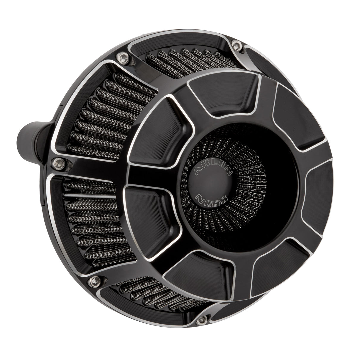Beveled® Inverted Series Air Cleaner, Black — Ramjet Racing