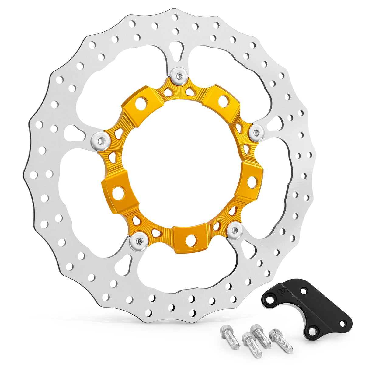 14" Billet Big Brake Rotors, Gold — Ramjet Racing