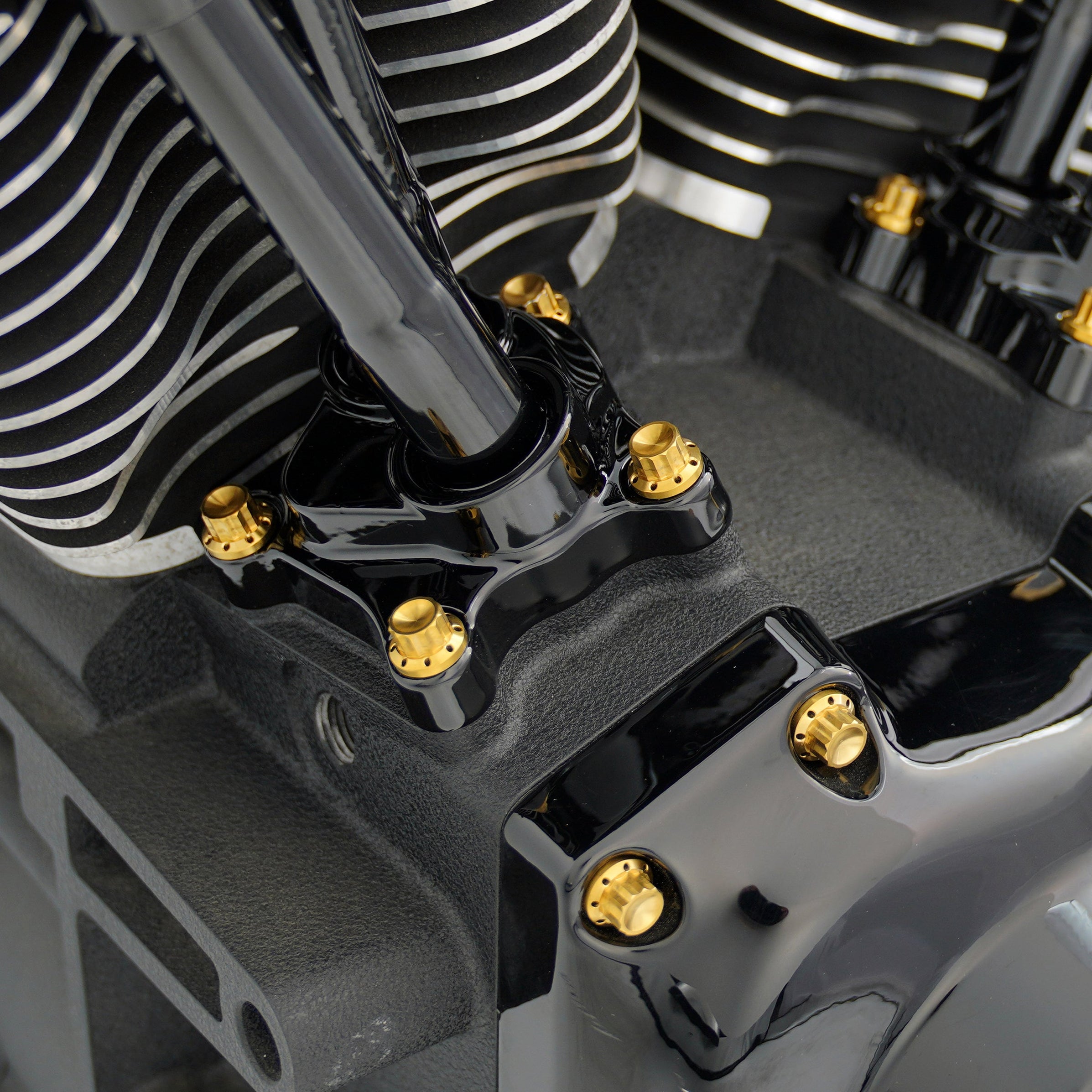 Lifter Block Titanium 12-Point Bolt Kits, Gold — Ramjet Racing
