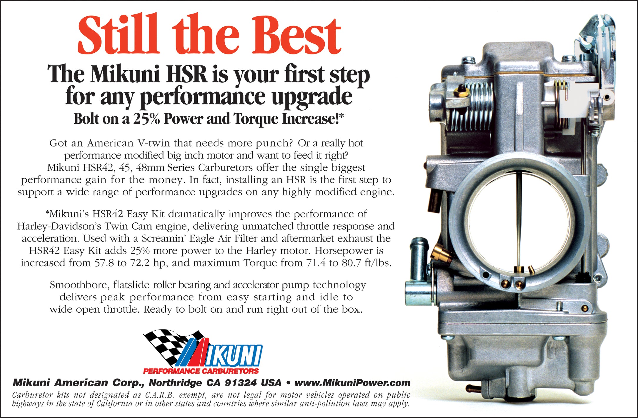 Mikuni HSR Carburetors — Ramjet Racing