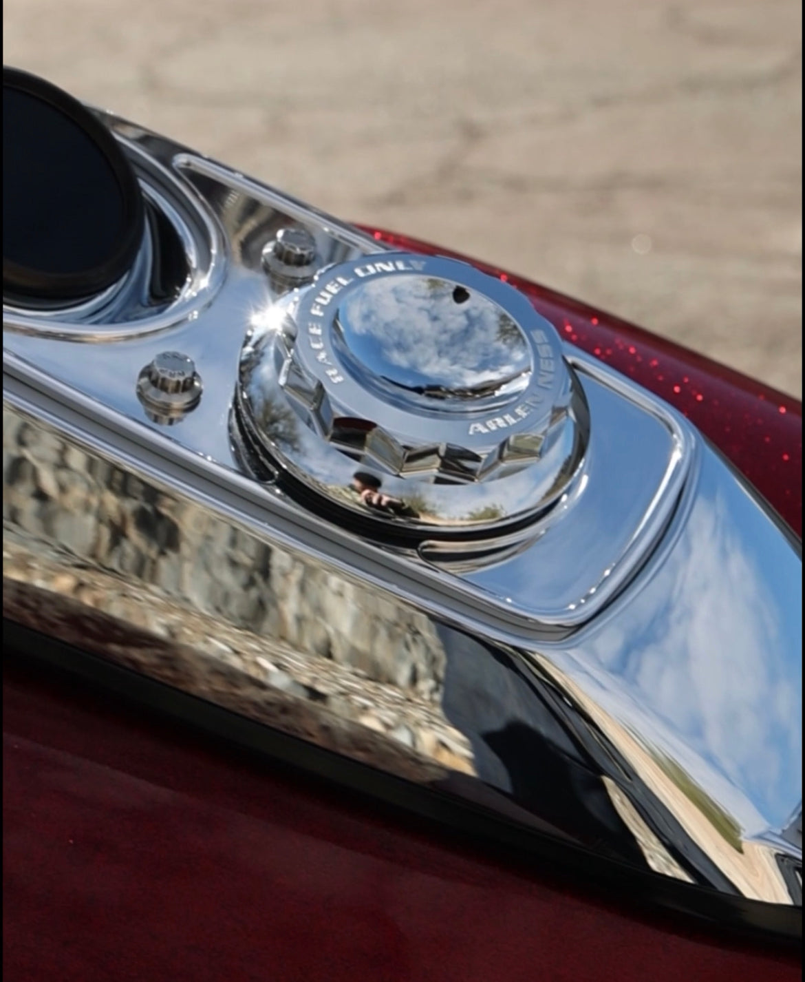 12 point gas caps (Black or chrome) — Ramjet Racing