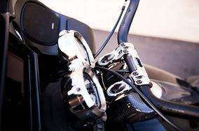 ROLAND SANDS SECTOR GAUGE RELOCATION KIT FOR HARLEY-DAVIDSON ROAD GLID ...